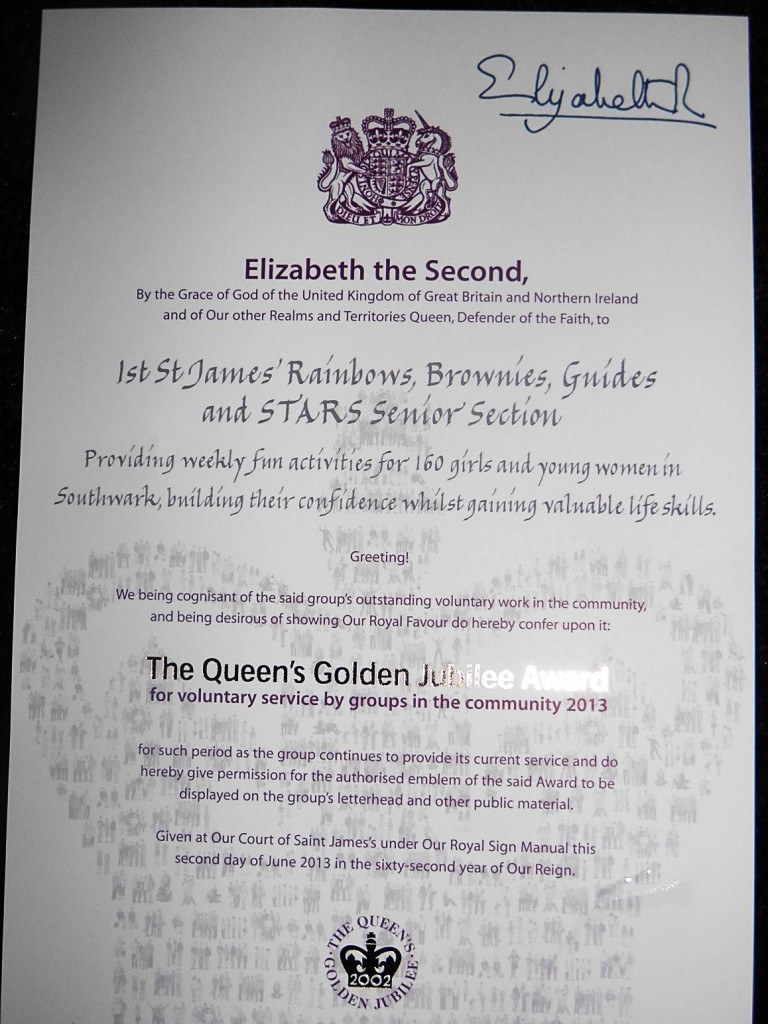 Local Girlguiding group receives Queen’s Award for Voluntary Service ...
